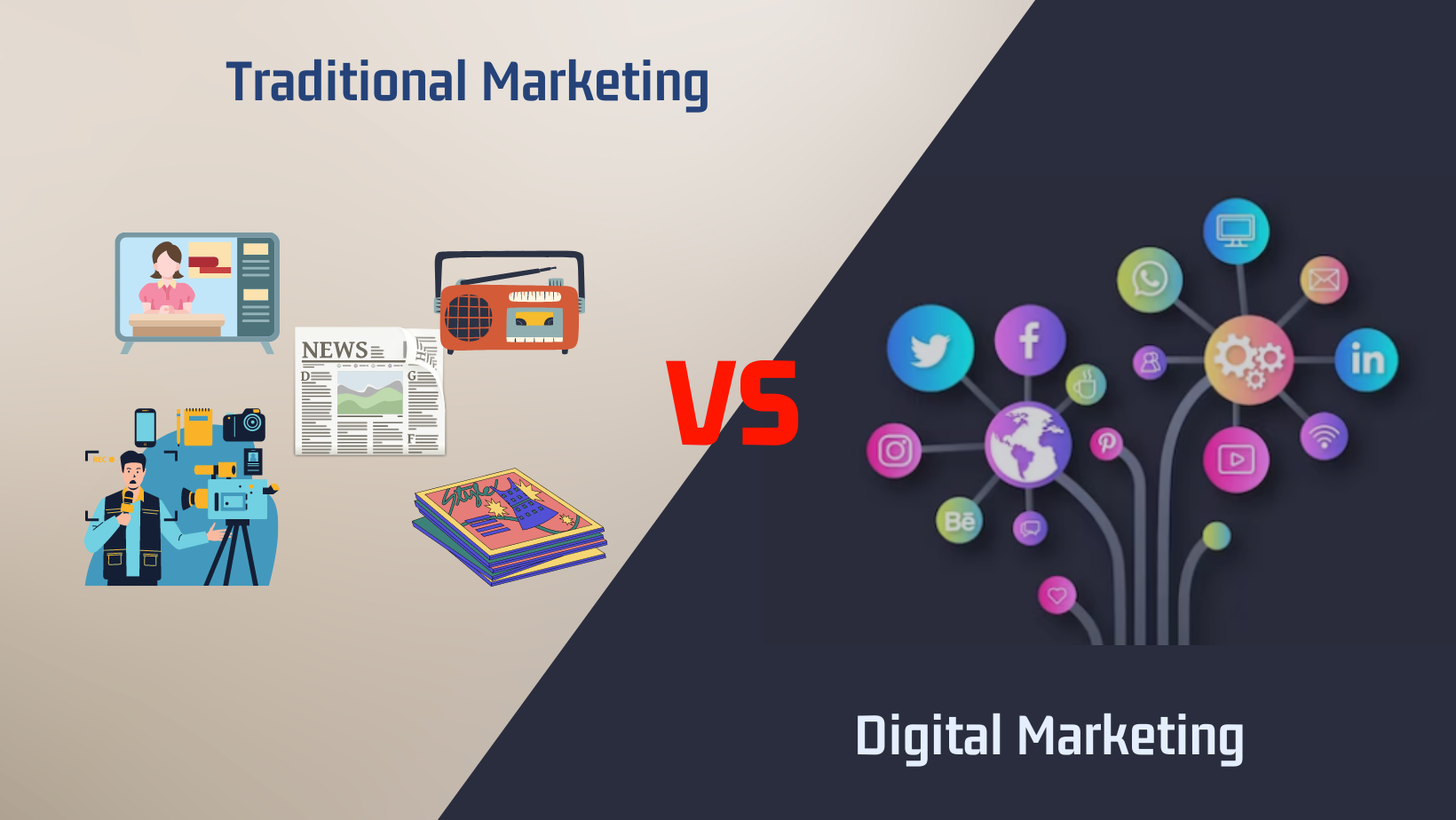 Digital vs. Traditional Marketing: A Modern Advertising Showdown